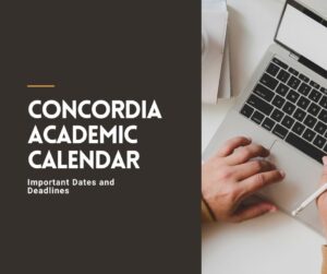 Concordia Academic Calendar 2025‑2026: Important Dates